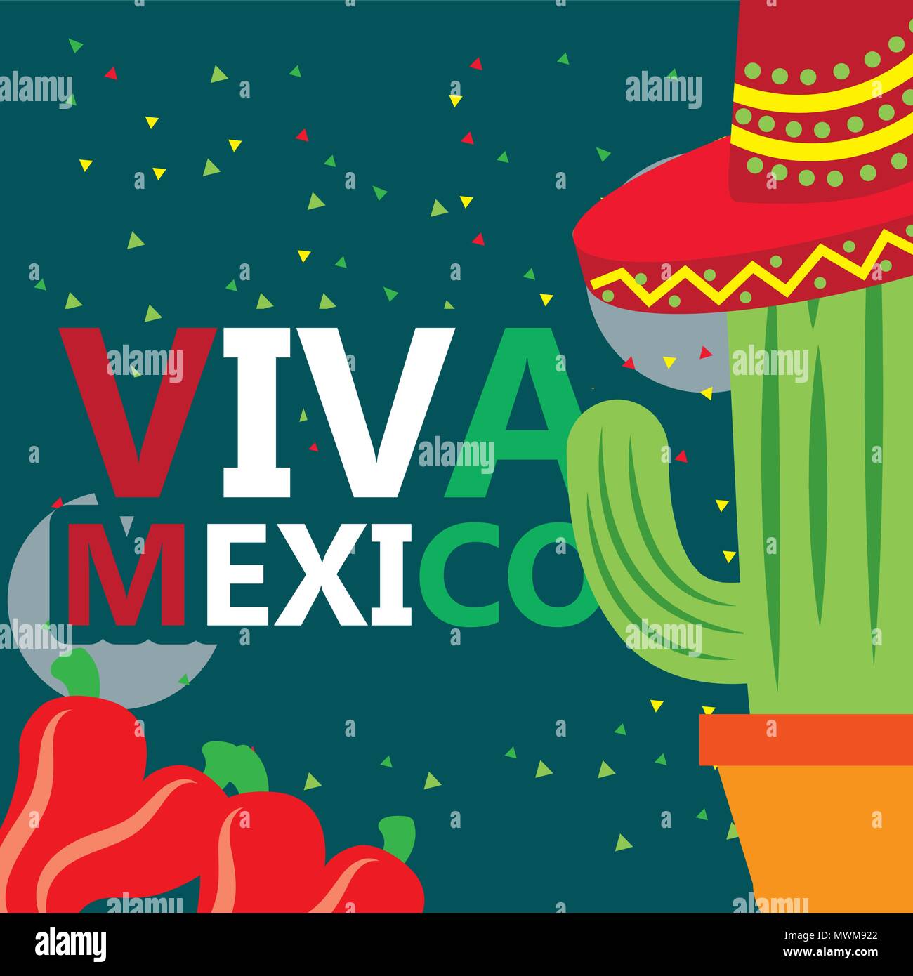 Vivamexico Stock Vector Images - Alamy