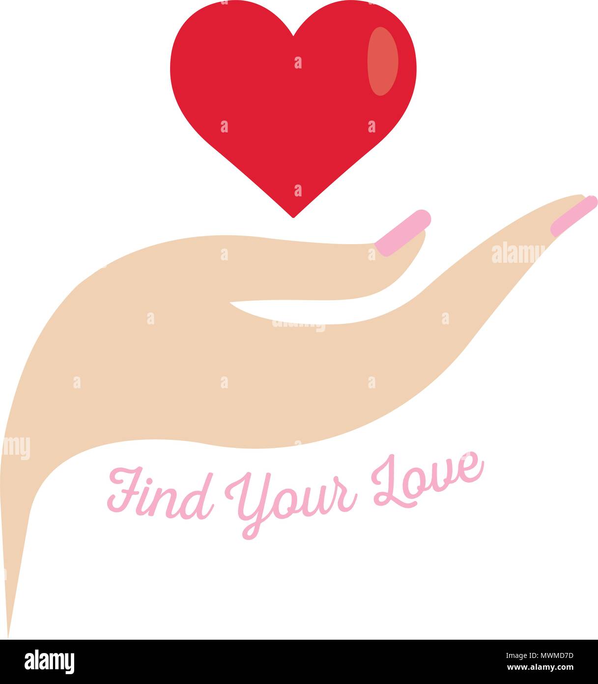 Find your love Stock Vector Image & Art - Alamy