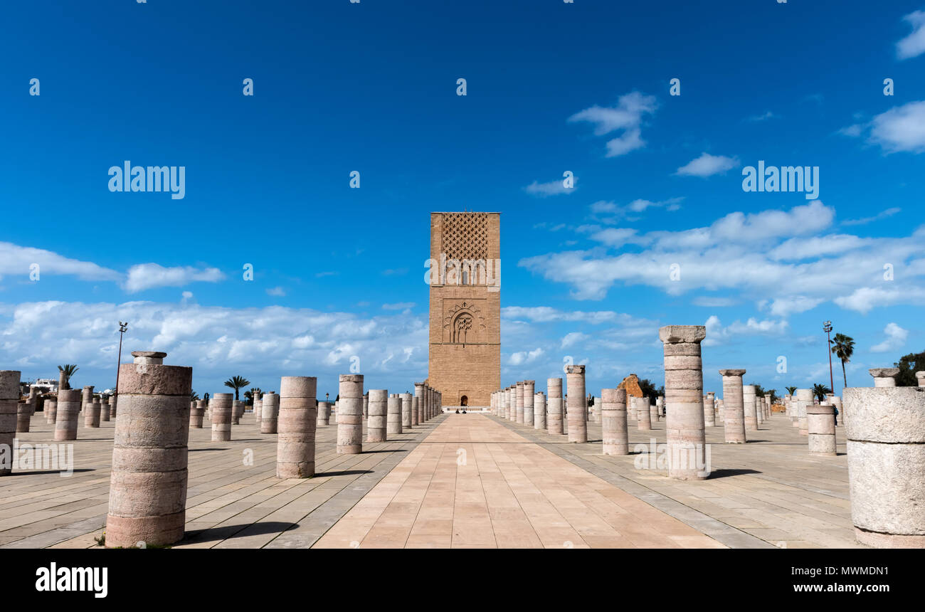 Tour Hassan Rabat Morocco Stock Photo - Alamy