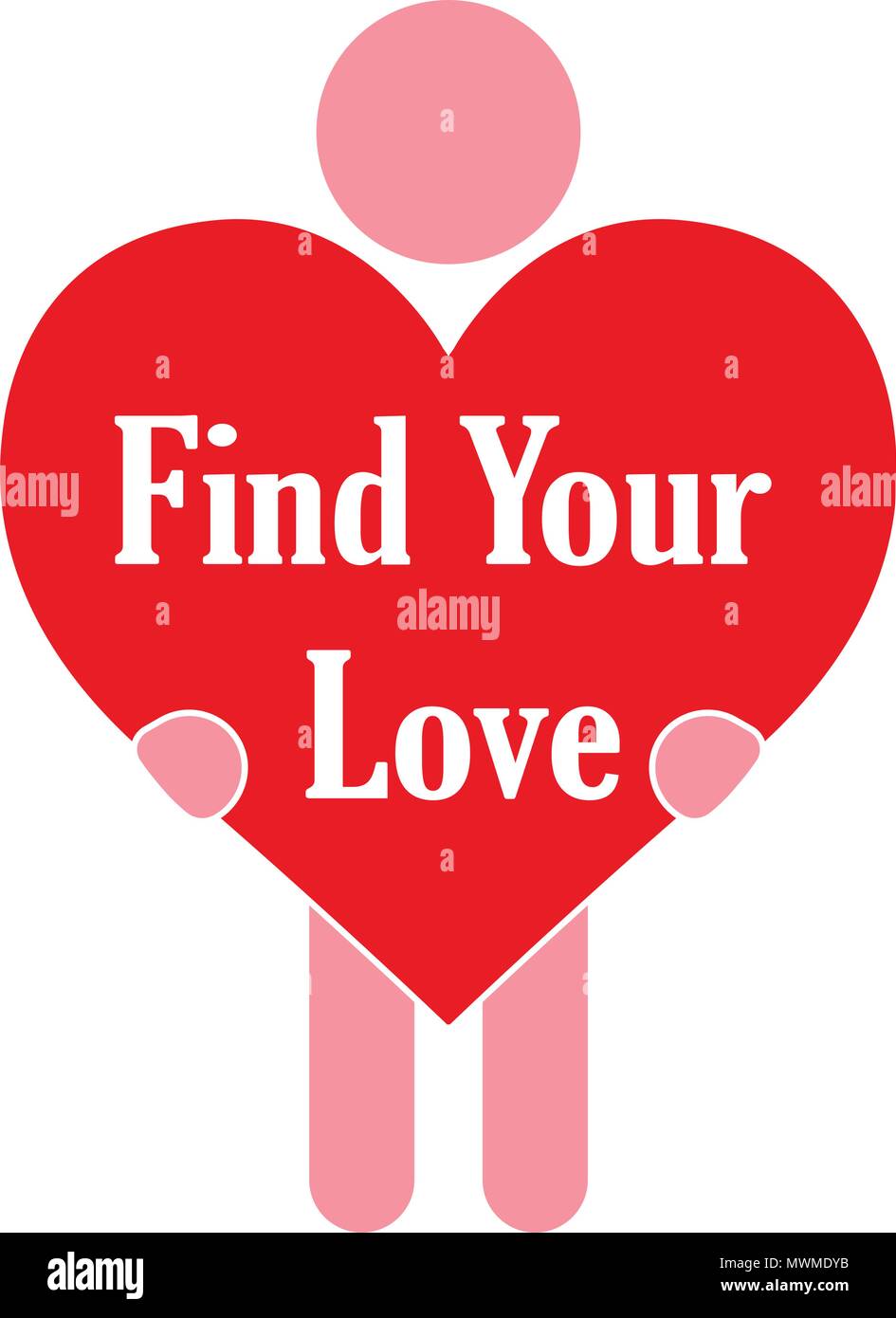 Find your love Stock Vector Image & Art - Alamy