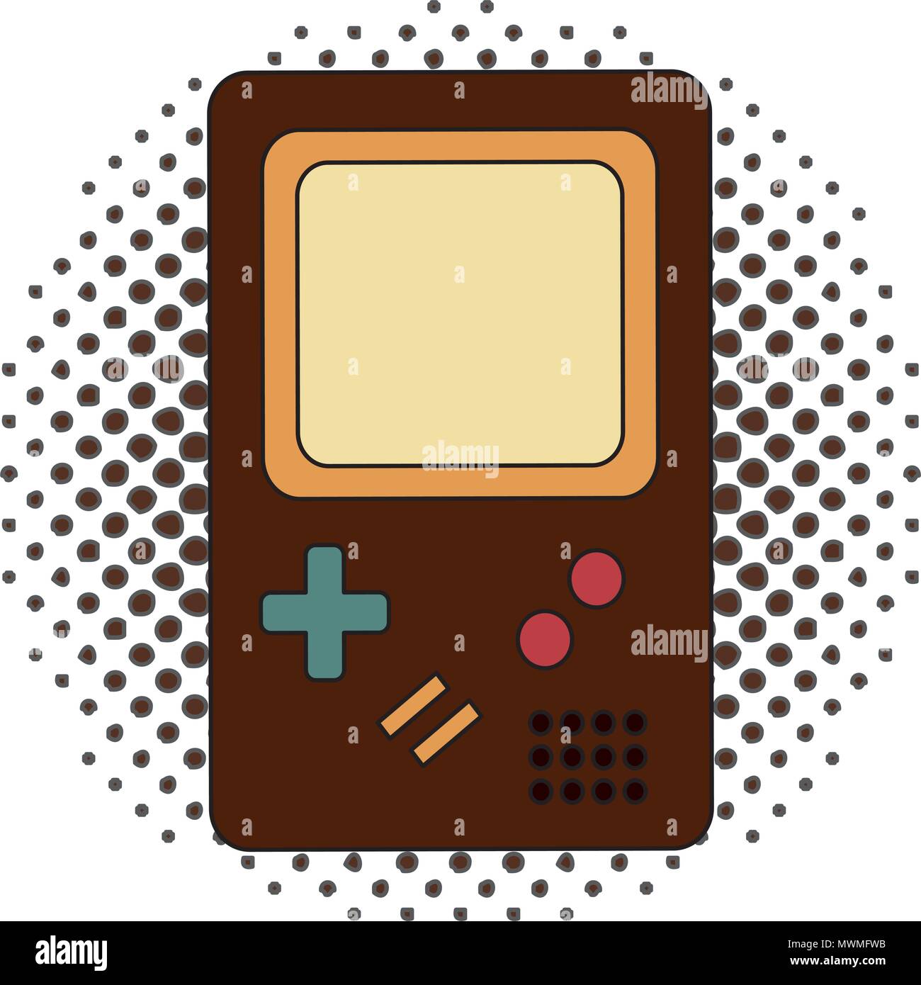 game pad retro style vector illustration design Stock Vector Image ...