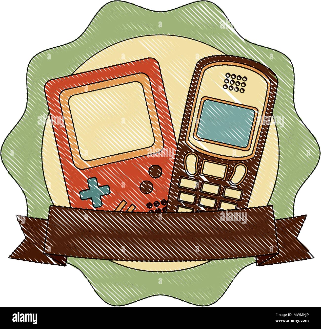 Video telephone vintage Stock Vector Images - Alamy