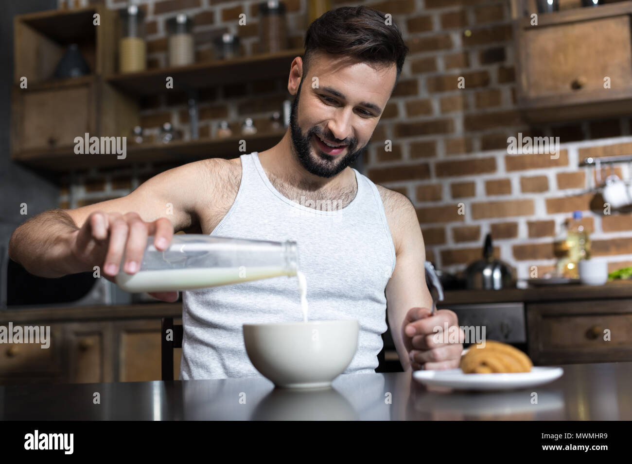 Young milk beard hi-res stock photography and images - Alamy