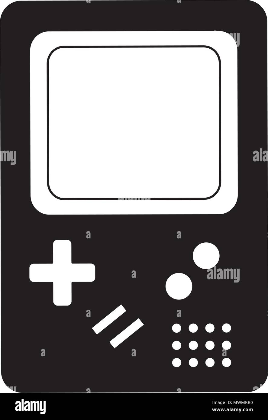 retro game electronic console classical vector illustration Stock ...