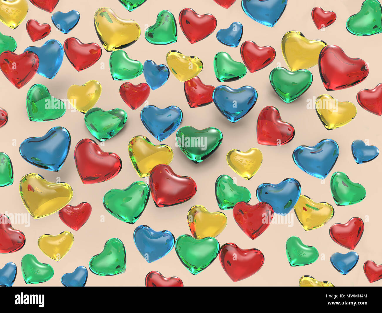 Random hearts hi-res stock photography and images - Alamy