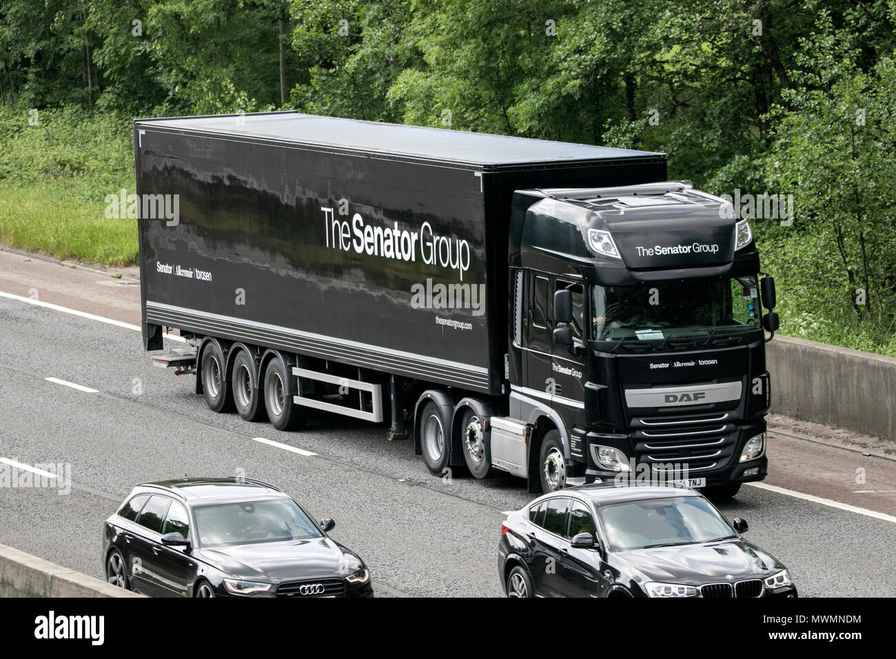 the senator group daf articulated truck logistics HGV lorry M6 motorway ...