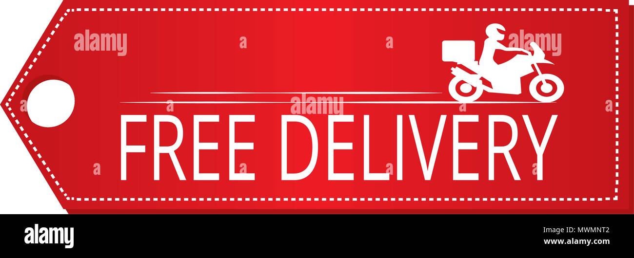 Free delivery label Stock Vector Image & Art - Alamy