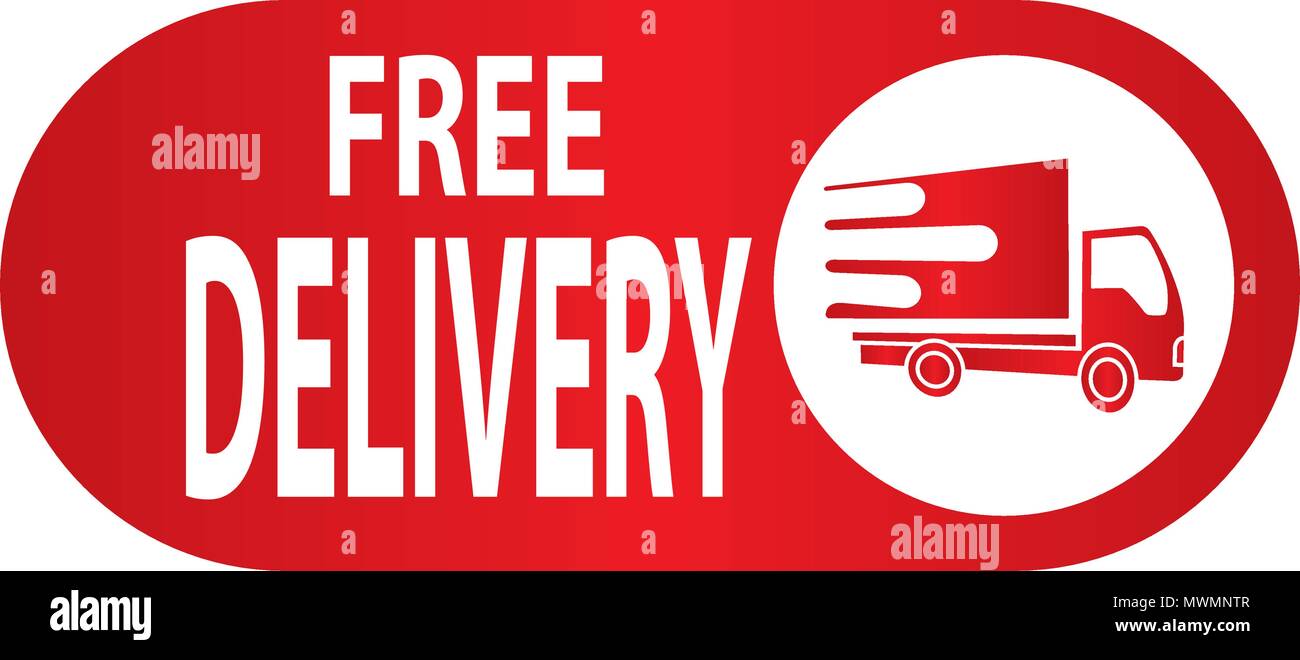 Free delivery label Stock Vector Image & Art - Alamy