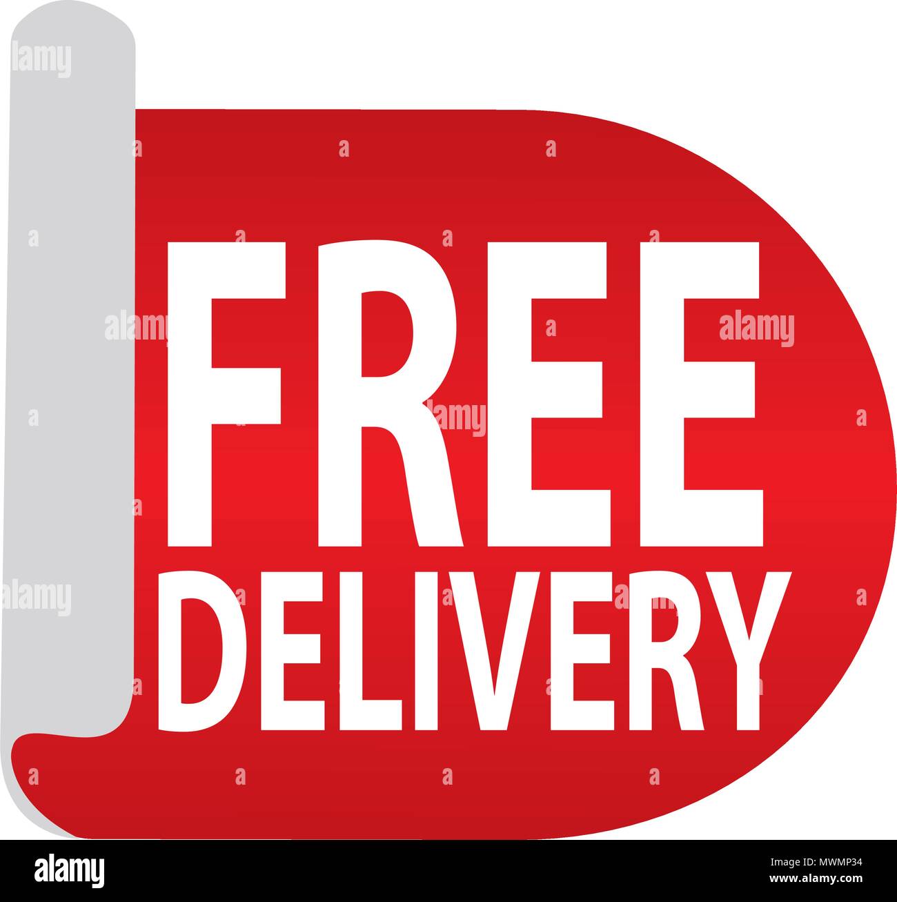Free delivery label Stock Vector Image & Art - Alamy