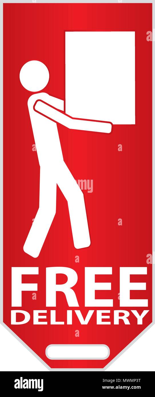 Free delivery label Stock Vector Image & Art - Alamy