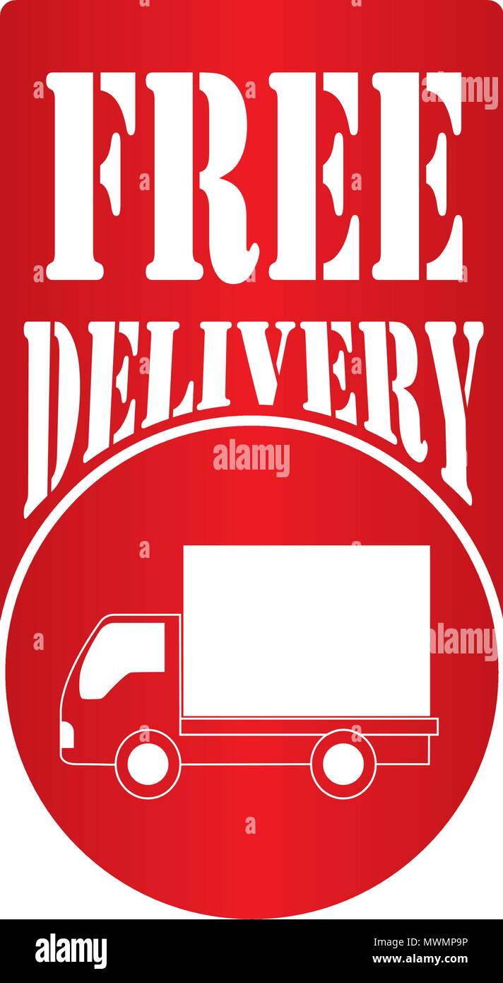 Free delivery label Stock Vector Image & Art - Alamy