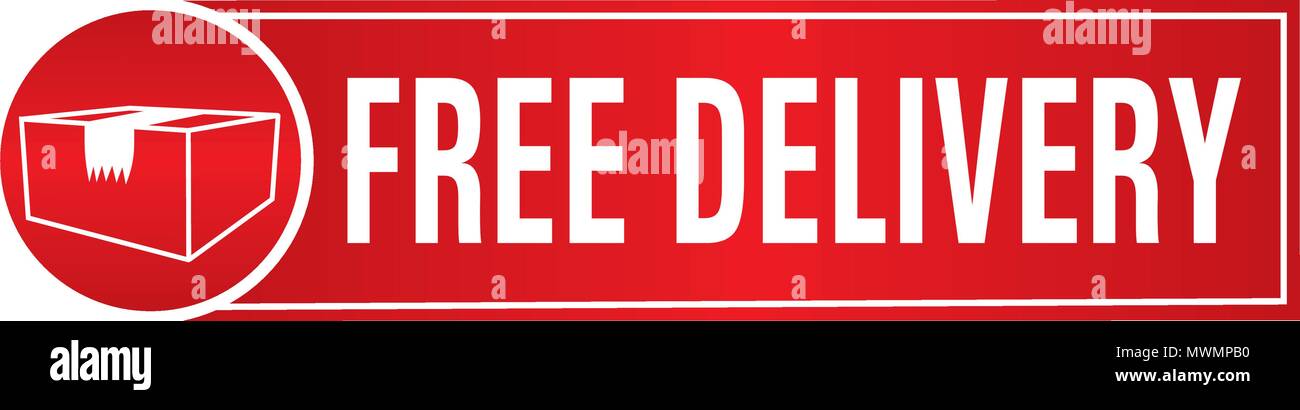 Free delivery label Stock Vector Image & Art - Alamy