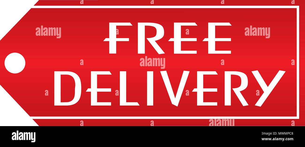 Free delivery label Stock Vector Image & Art - Alamy