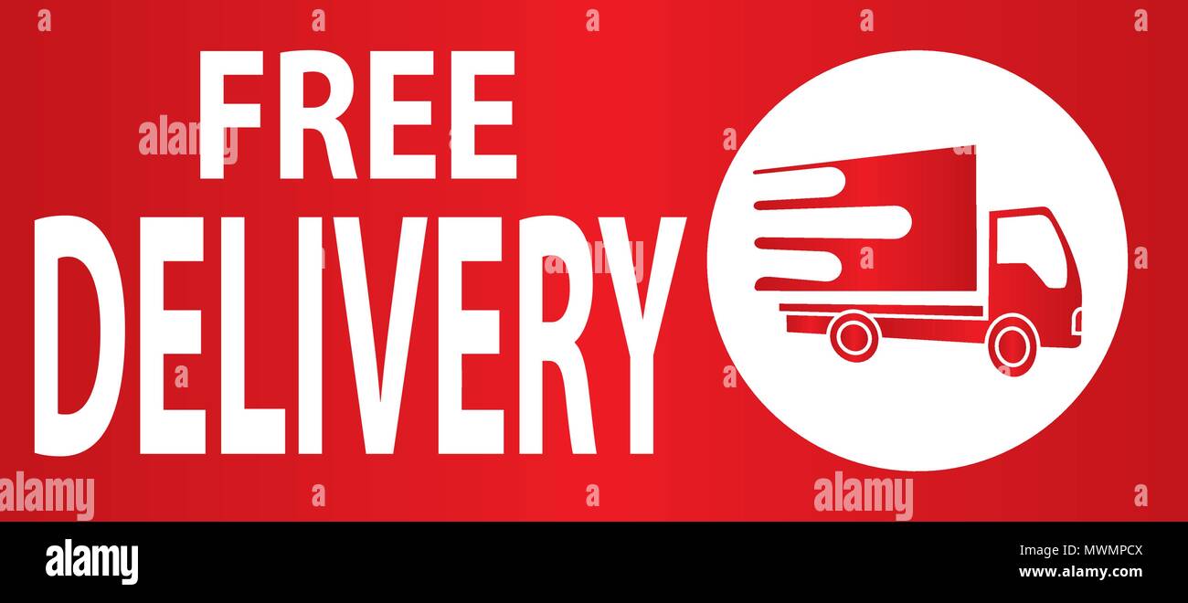 Free delivery label Stock Vector Image & Art - Alamy