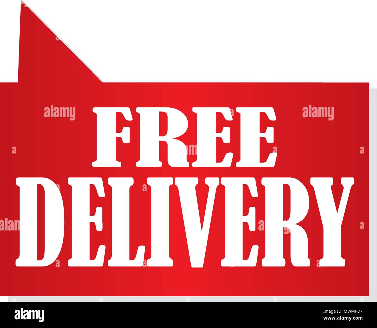 Free delivery label Stock Vector Image & Art - Alamy