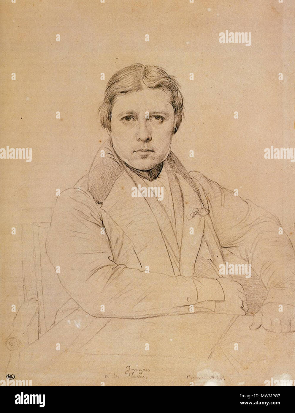 Jean Auguste Dominique Ingres Self Portrait