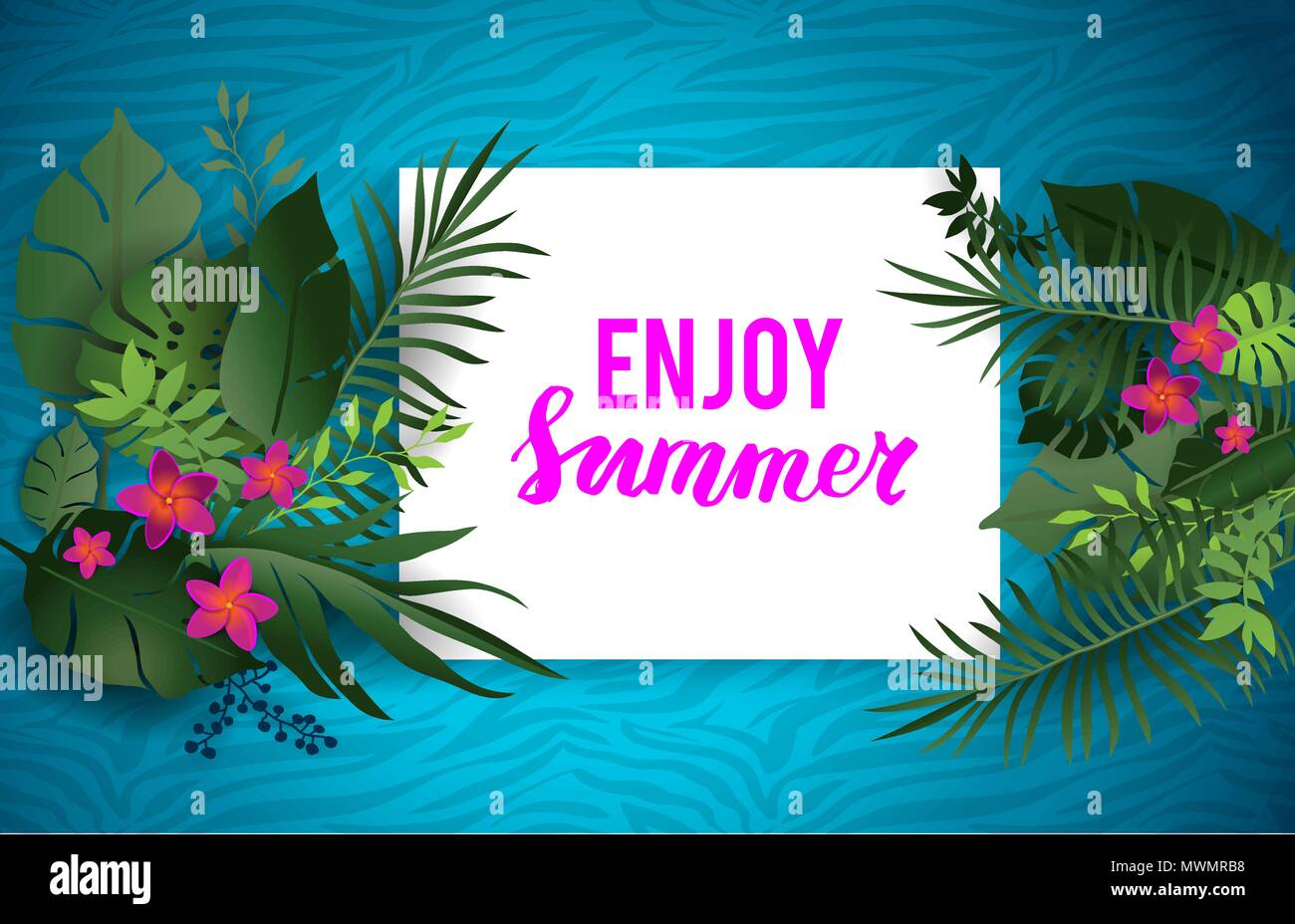 Tropical summer nature poster Stock Vector Image & Art - Alamy