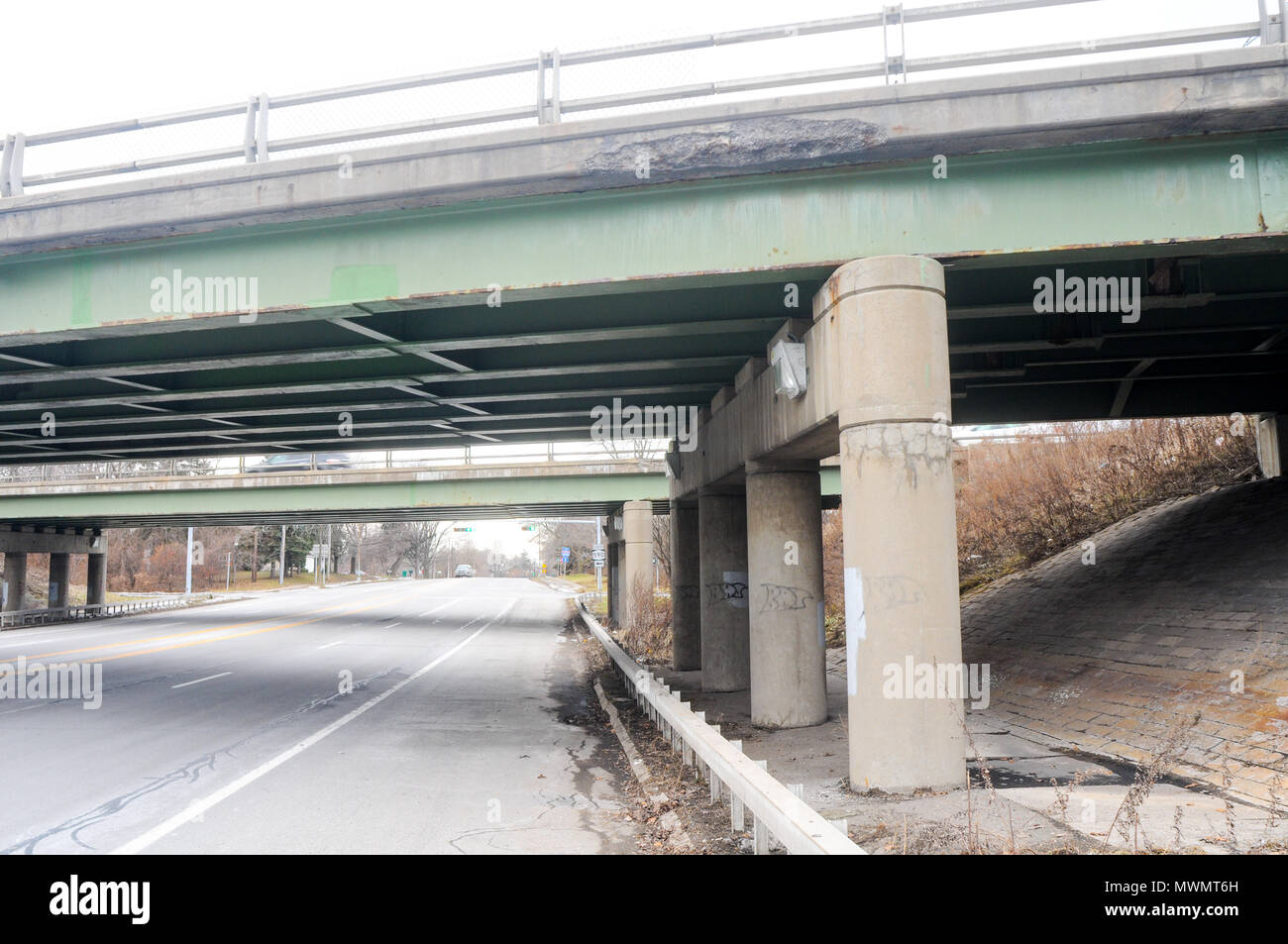 Bridge in need of repair Stock Photo - Alamy