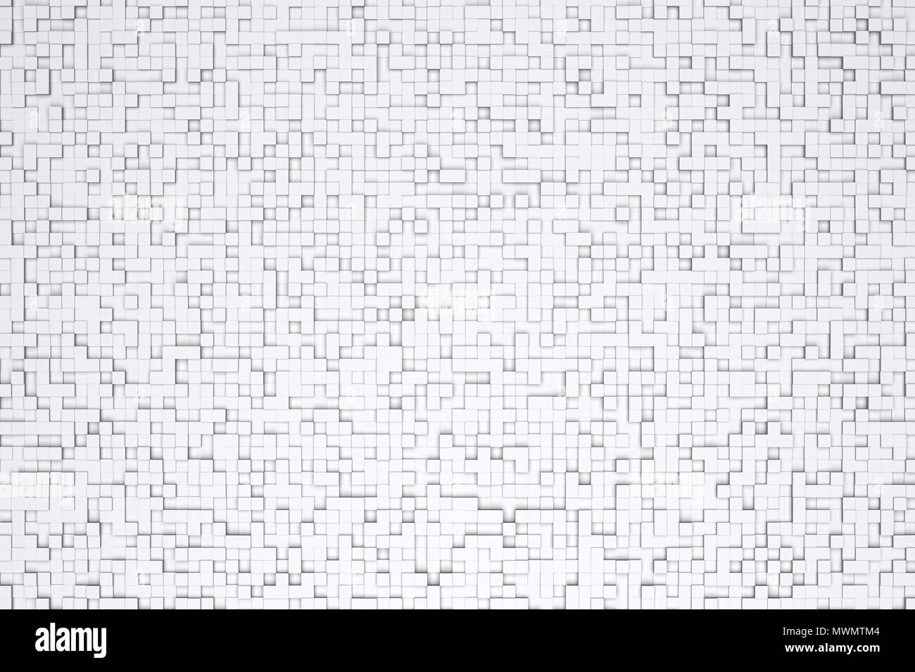 Abstract White or Gray 3d Geometric Small Cube Tiles Background Design ...