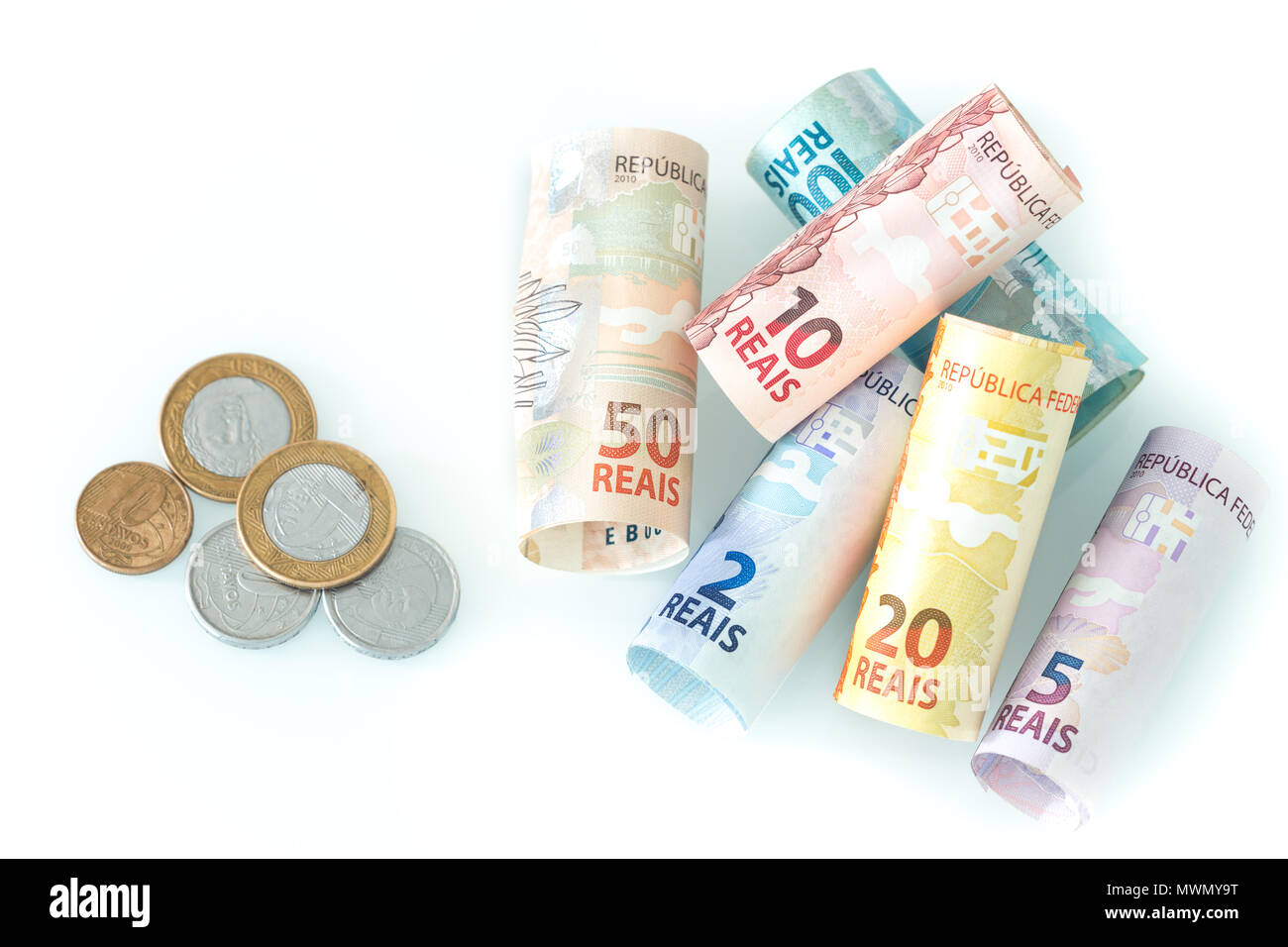 Brazil reais money currency Cut Out Stock Images & Pictures - Alamy