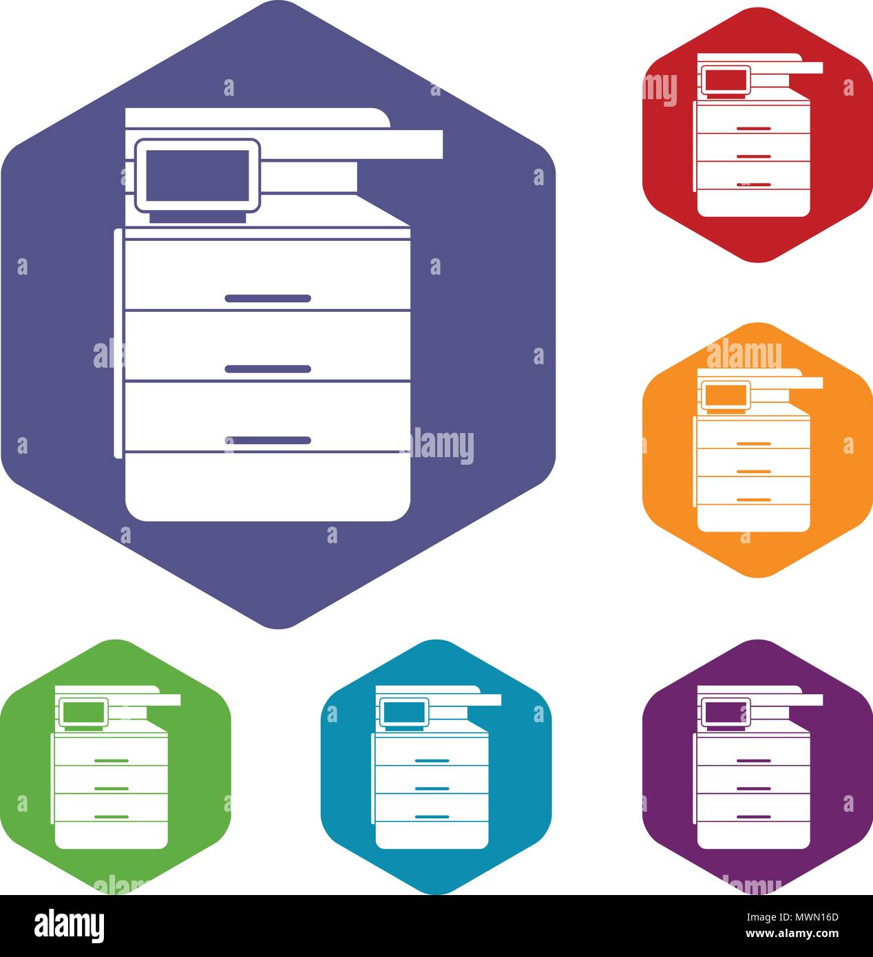 Copier device Stock Vector Images - Alamy