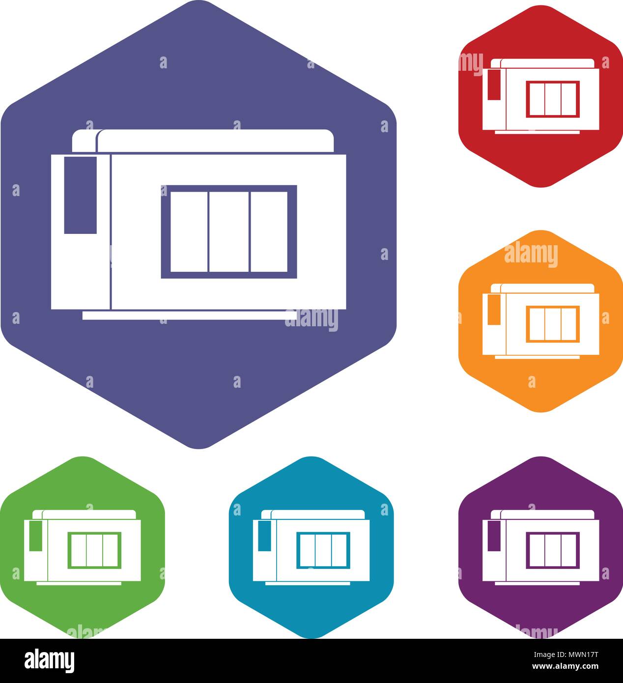 Inkjet printer cartridge icons set Stock Vector Image & Art - Alamy