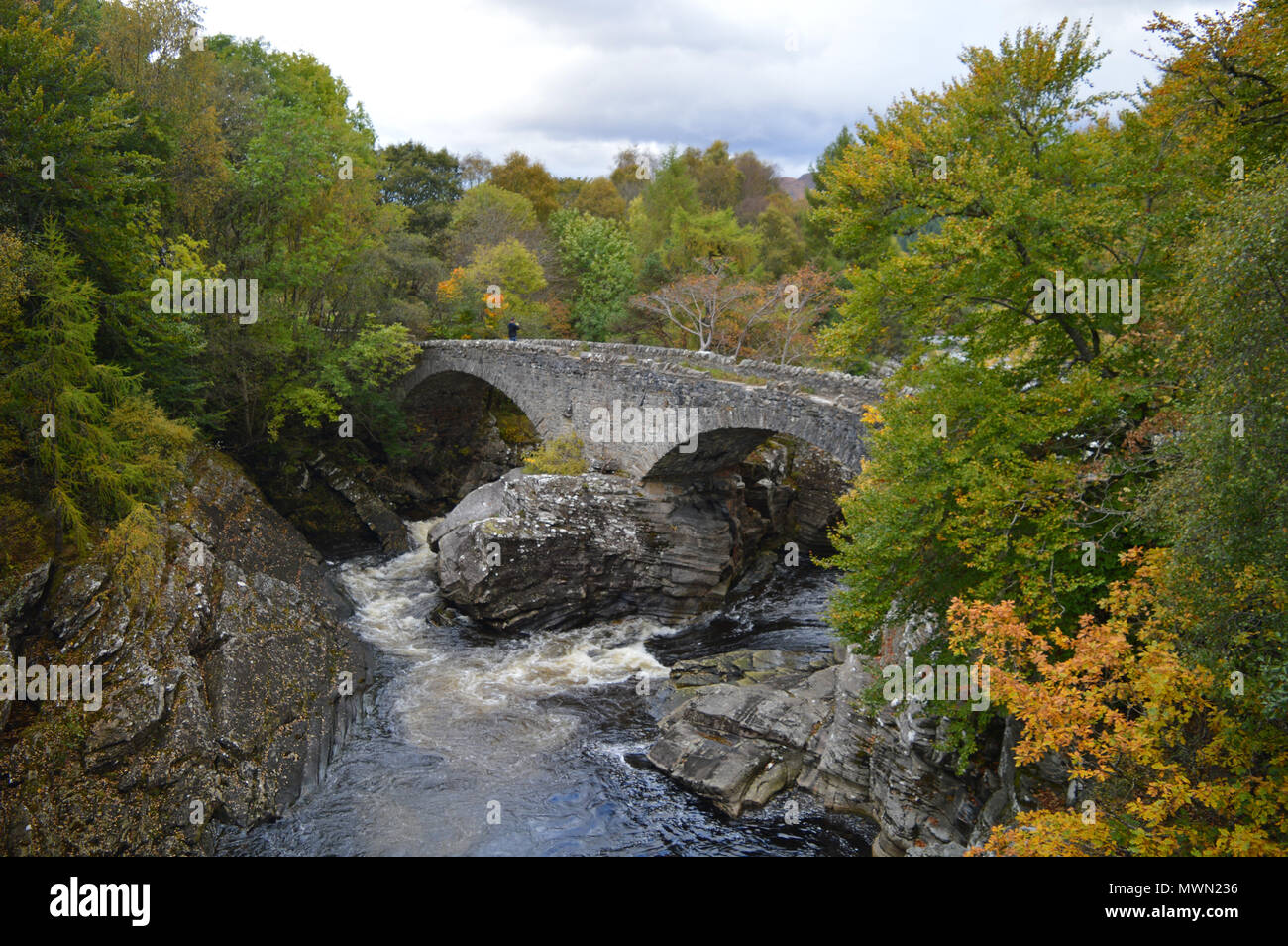 Invermoriston Falls, Highlands, Scotland Stock Photo - Alamy
