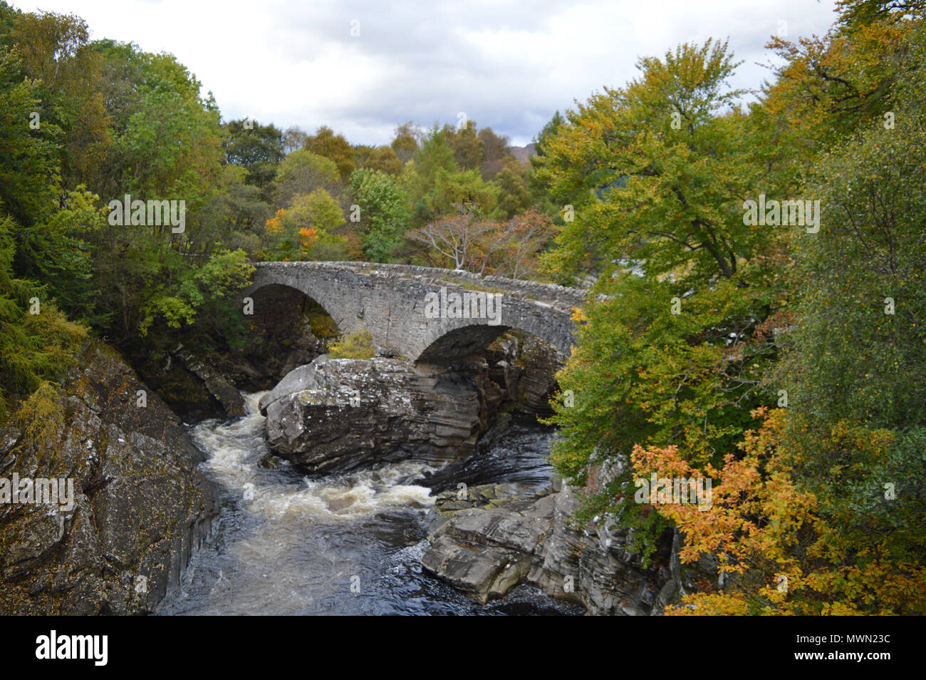 Invermoriston Falls, Highlands, Scotland Stock Photo - Alamy