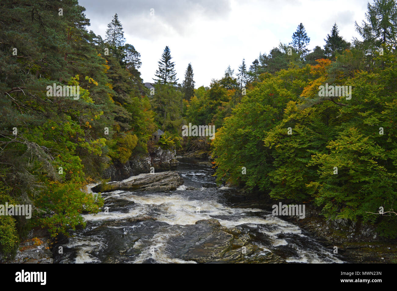 Invermoriston Falls, Highlands, Scotland Stock Photo - Alamy