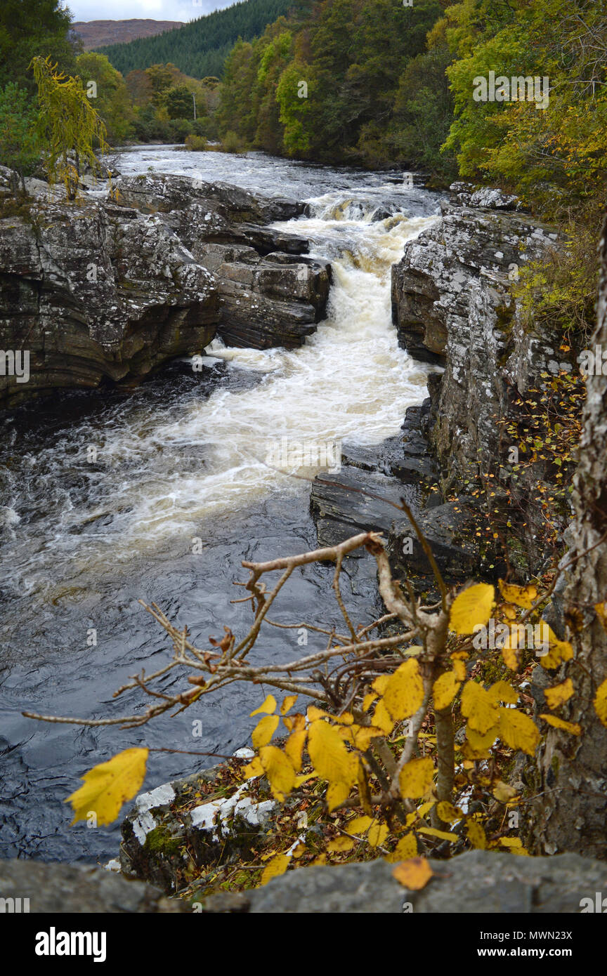 Invermoriston Falls, Highlands, Scotland Stock Photo - Alamy