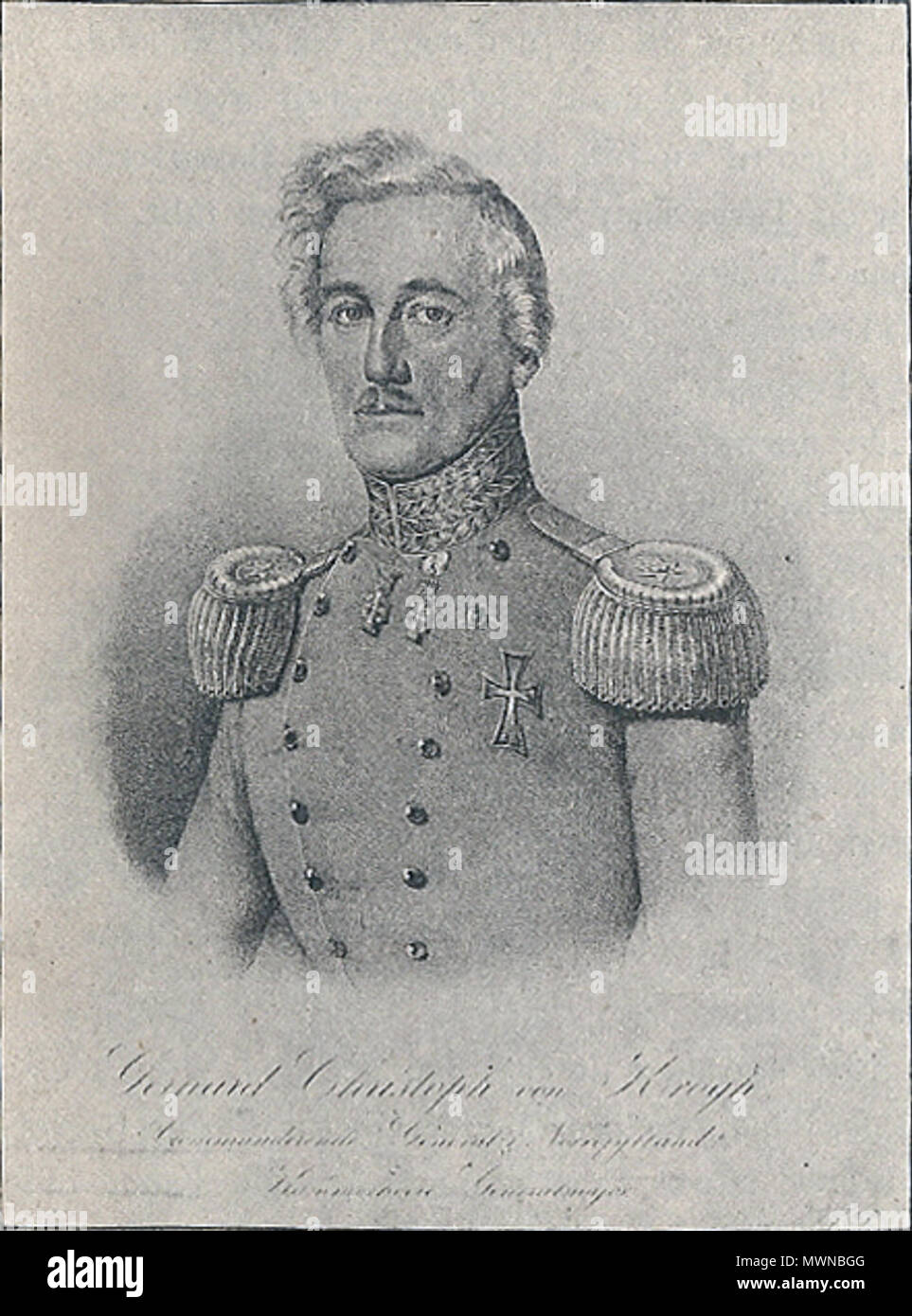 . English: Overgeneral Gerhard Christoph von Krogh. 1888. Saddhiyama ...