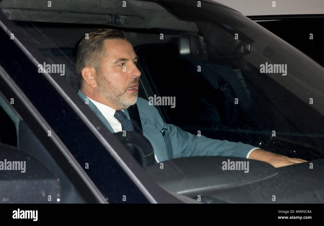 David Walliams leaving the Hammersmith Apollo, London, for filming of a ...