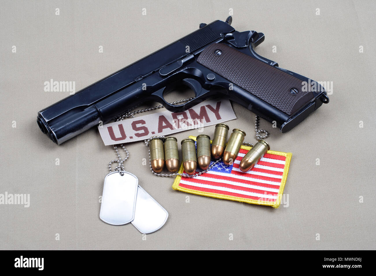 Handgun on army uniform hi-res stock photography and images - Alamy
