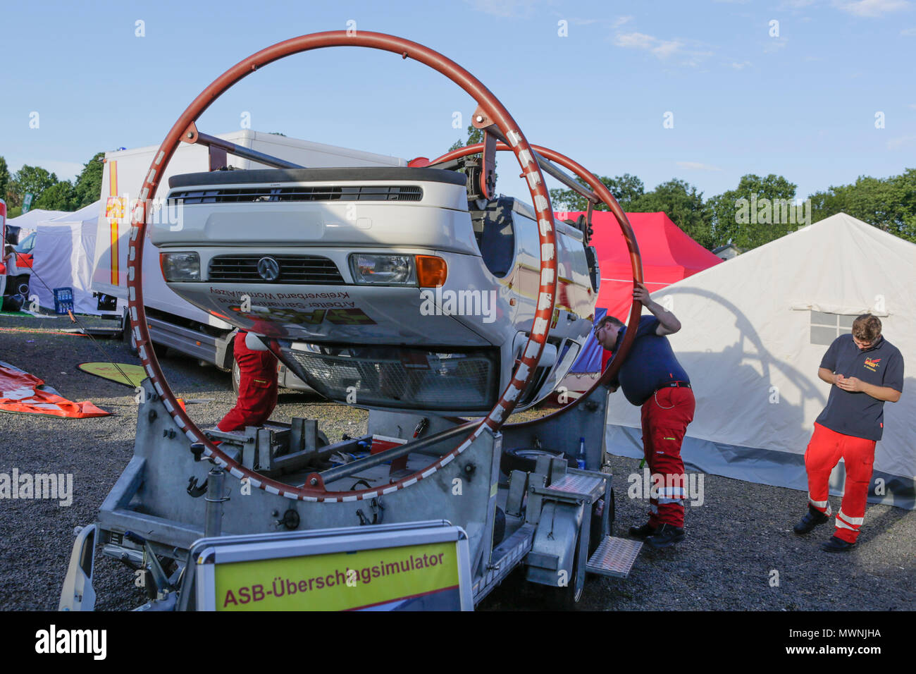 Rollover simulator hi-res stock photography and images - Alamy