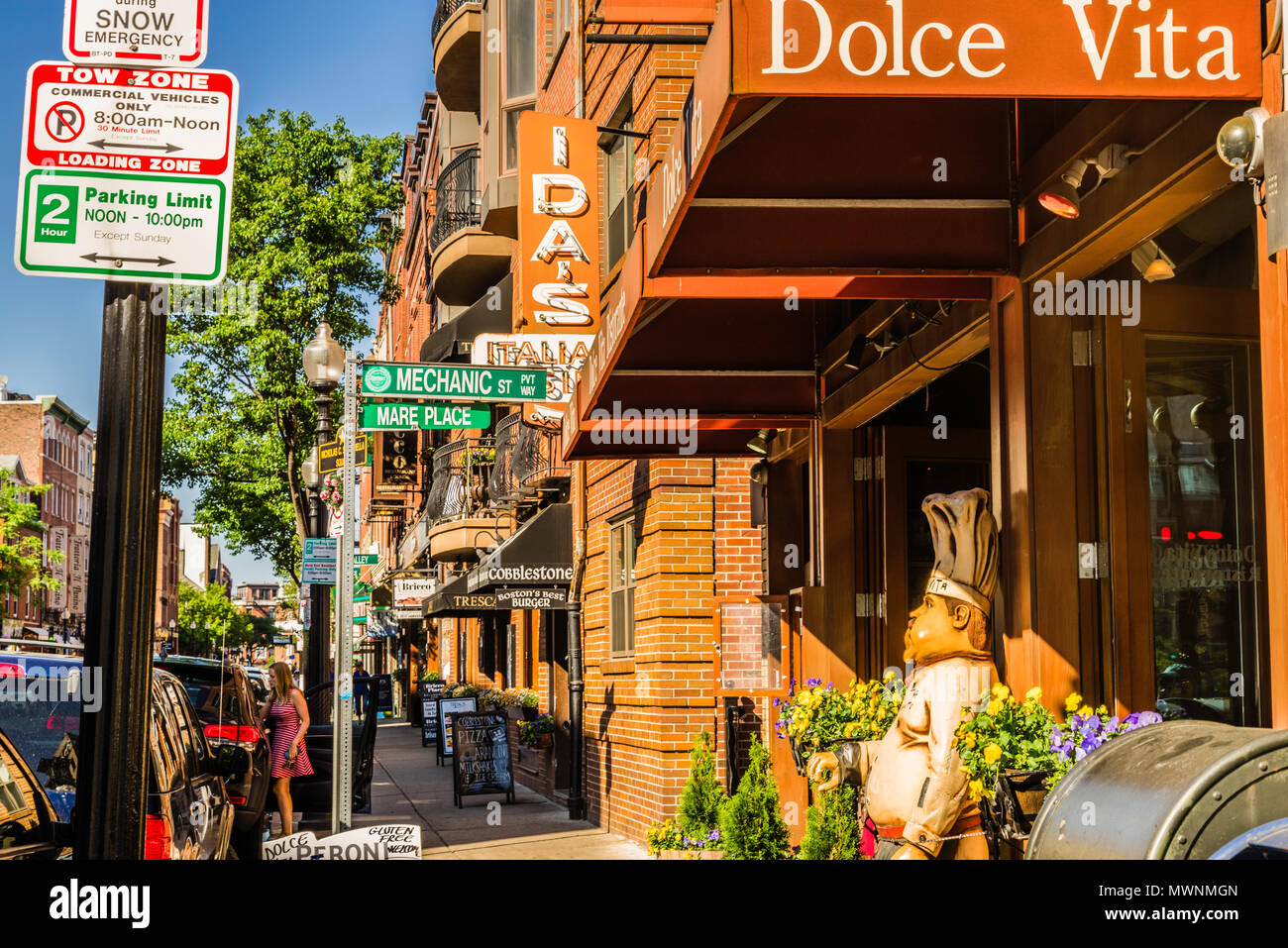 Hanover street boston hi-res stock photography and images - Alamy