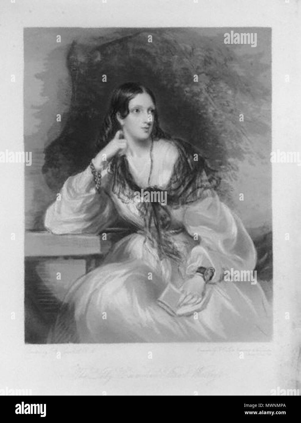 . English: Lady Emmeline Stuart-Wortley-Mackenzie (1806-1855) . mid ...