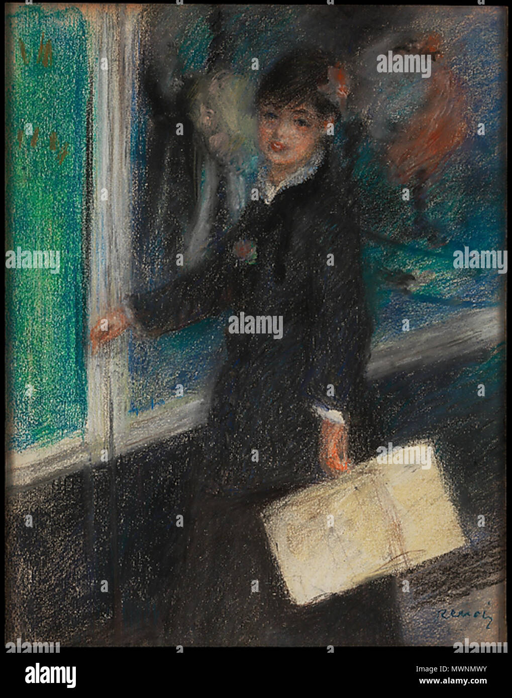 . English: The Milliner . 1877 517 REnoir The Milliner Stock Photo - Alamy