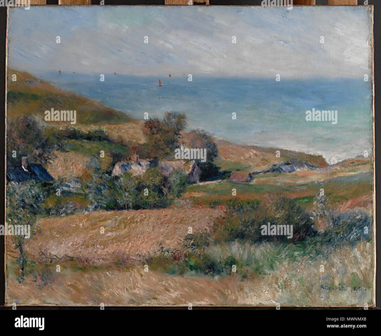 . English: View of the Seacoast near Wargemont in Normandy . 1880 518 ...