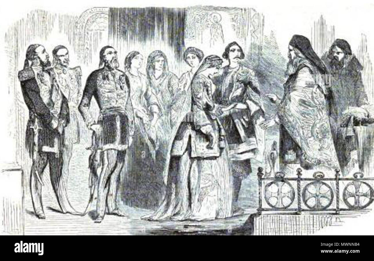 . English: An illustration from George W. M. Reynolds's Leila; or, the ...