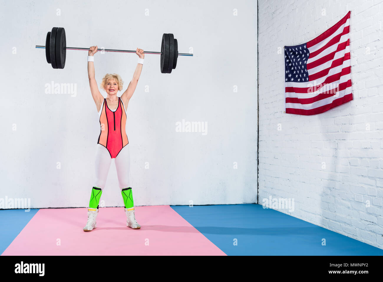American Flag People Lifting High Resolution Stock Photography and ...