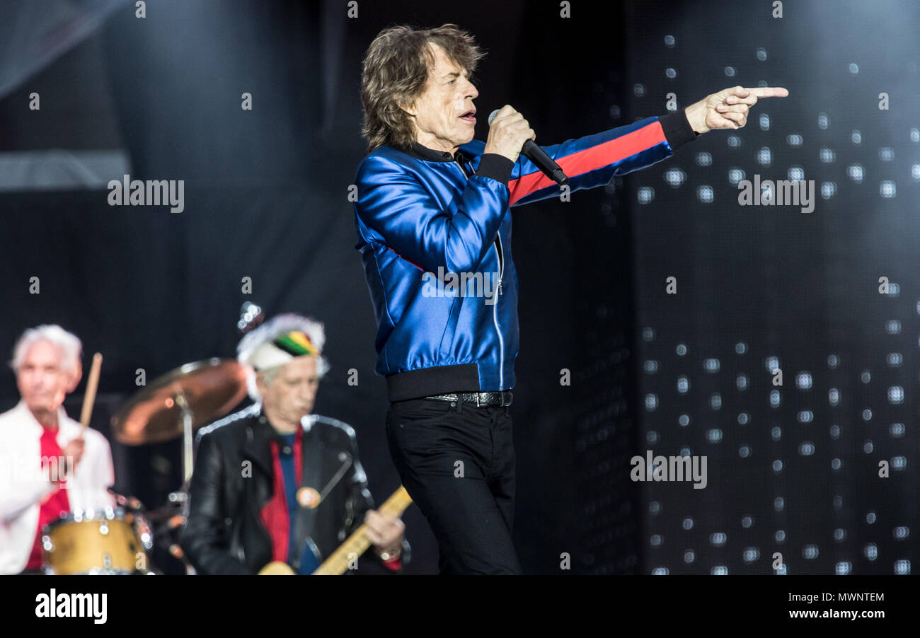 The Rolling Stones performing at St. Mary's Stadium in Southampton 2018 ...