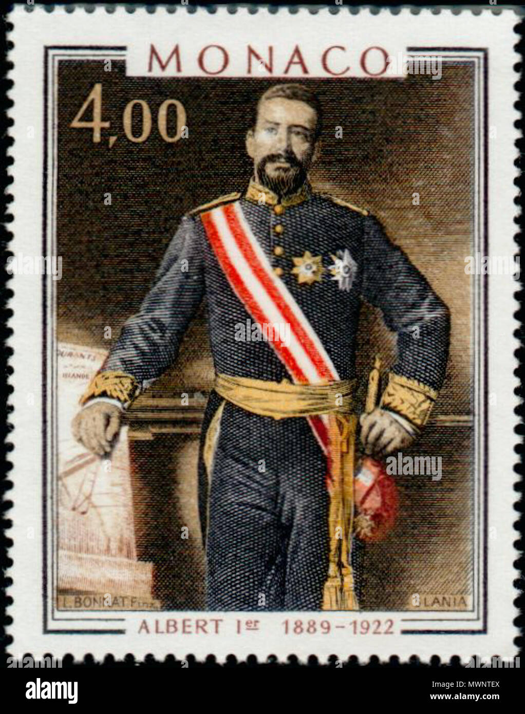 . English: Stamp of Albert I of Monaco . 17 September 2006. Unknown 33 ...