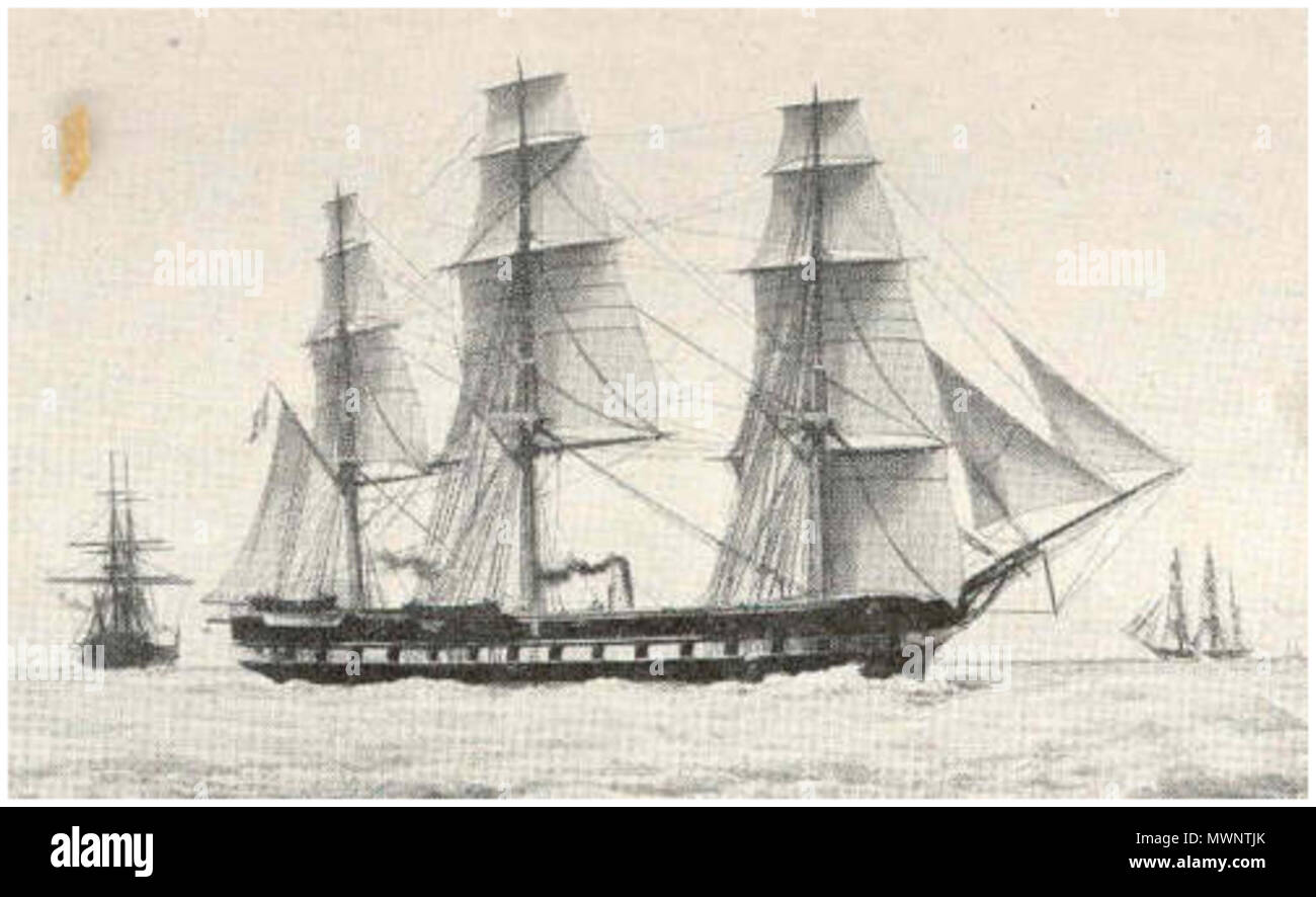 . French frigate Pomone . François Geoffroy Roux (1811-1882) 492 Pomone ...