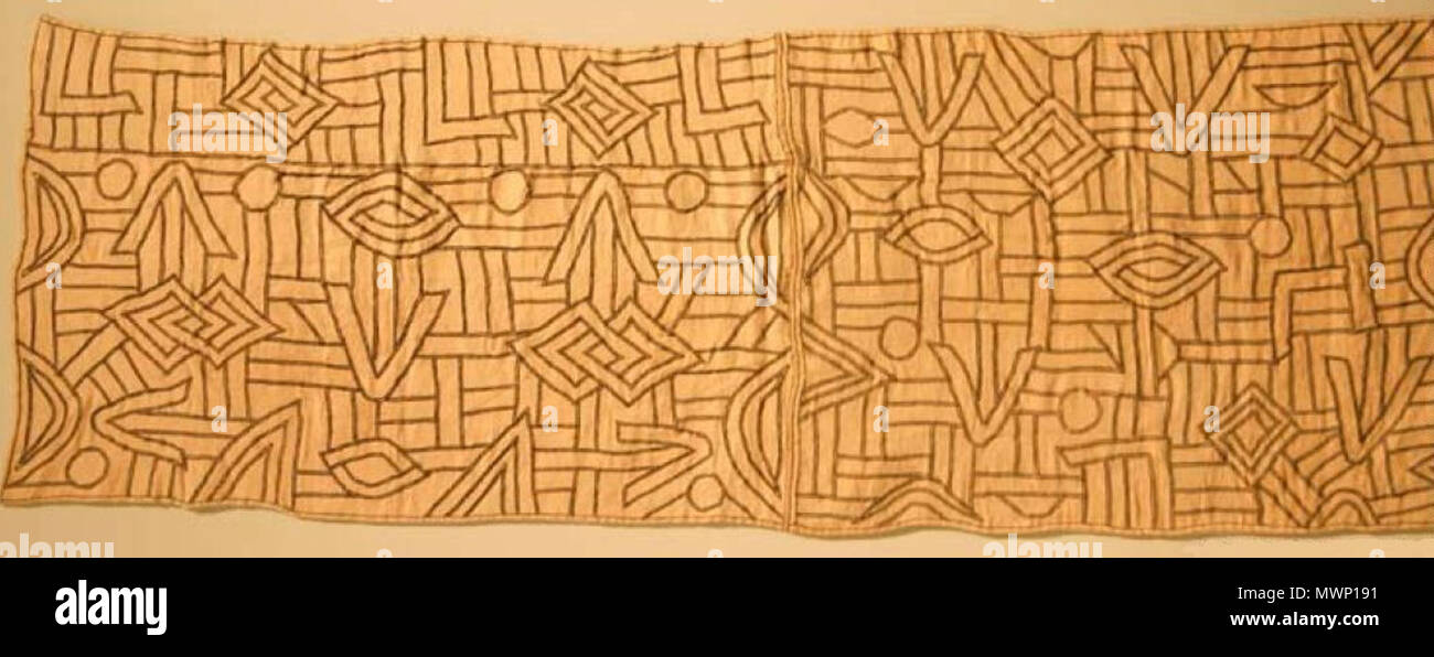 . English: Raffia Cloth; Democratic Republic of the Congo, Kuba people ...