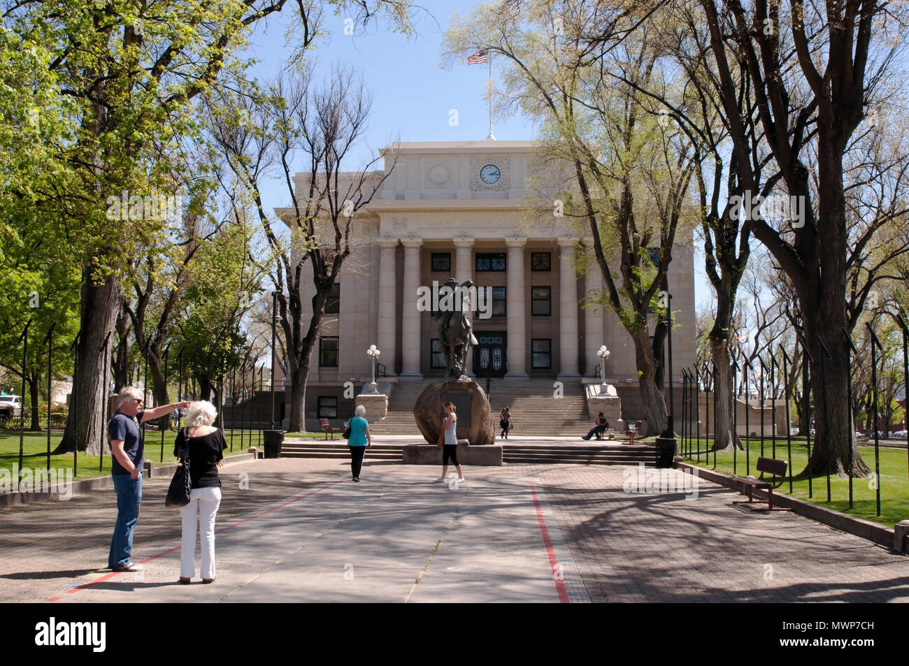 The statue of Rough Rider and former mayor of Prescott, Arizona Bucky O ...
