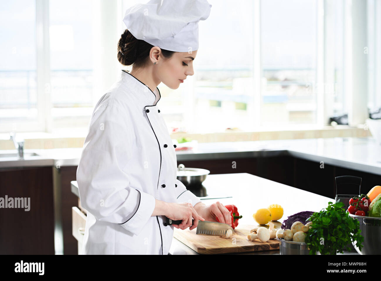 Chef with ingredients hi-res stock photography and images - Alamy