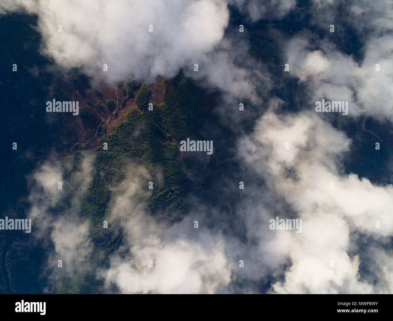 from above the clouds looking down Stock Photo - Alamy