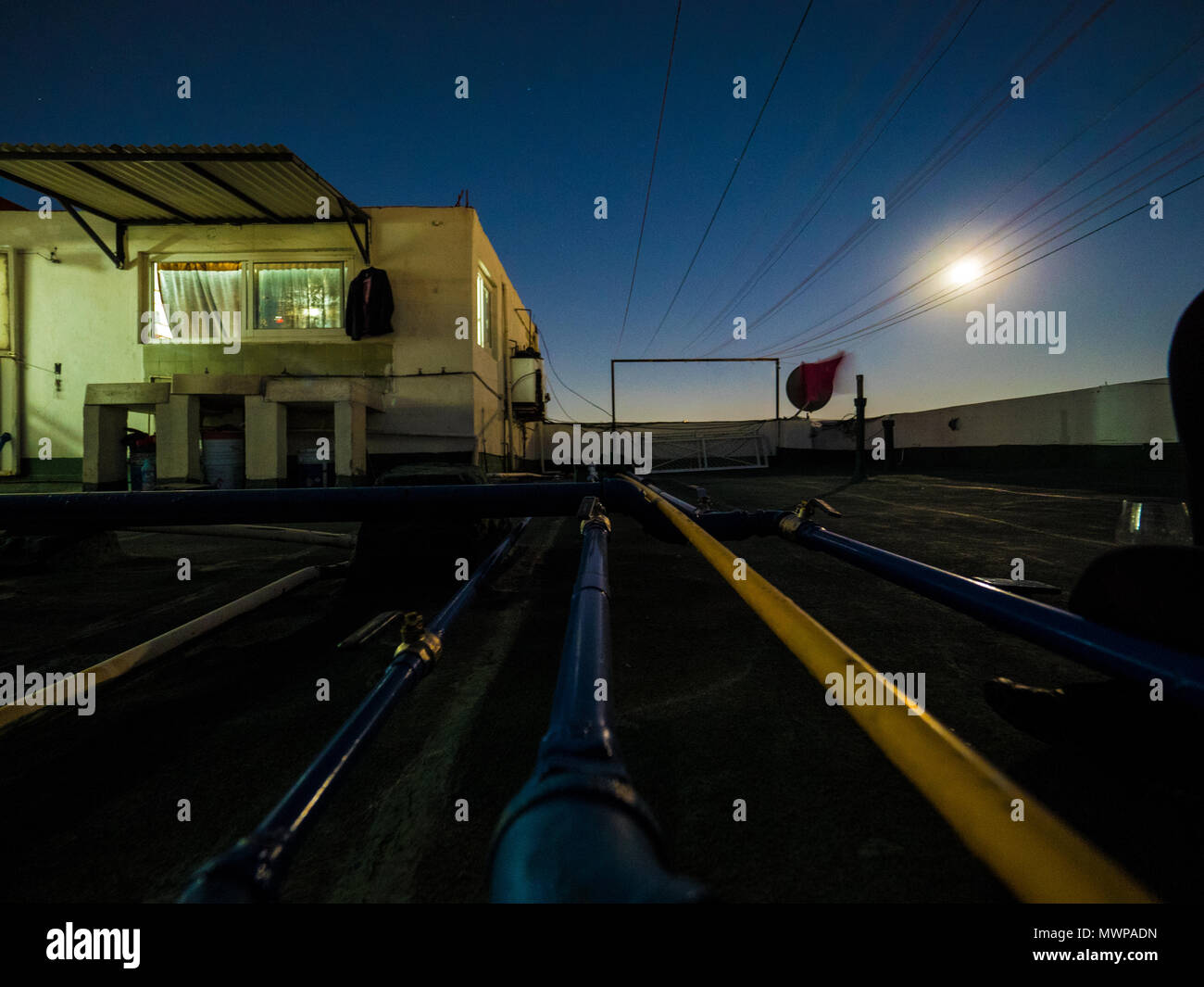 Moonlit rooftop hi-res stock photography and images - Alamy