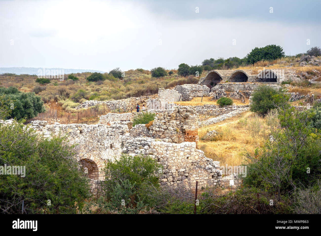 Ancient, Roman cistern in Aptera, Chania in Crete island, Greece Stock ...