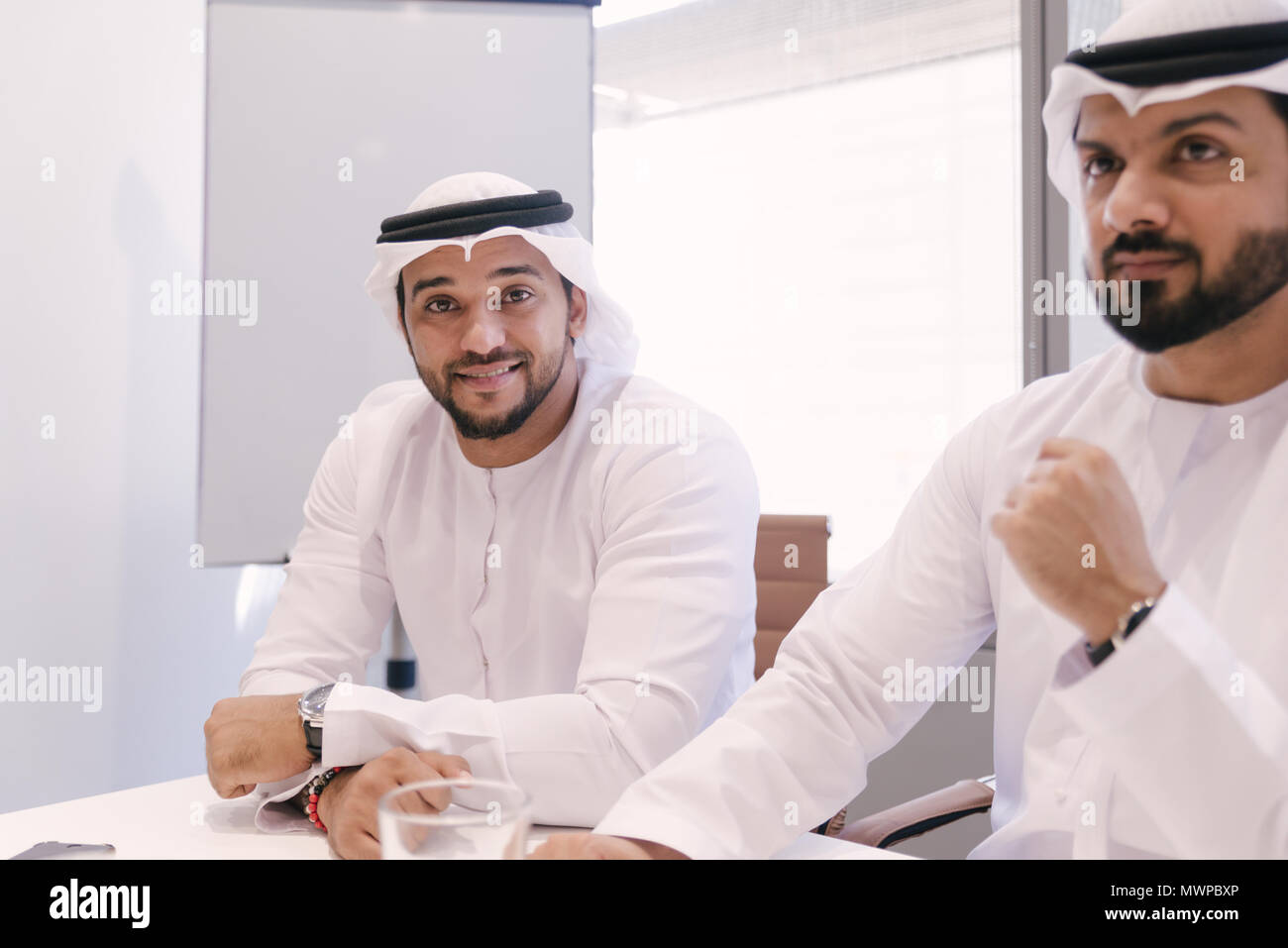 Arabian men meeting and talking about business - Businessmen portrait ...